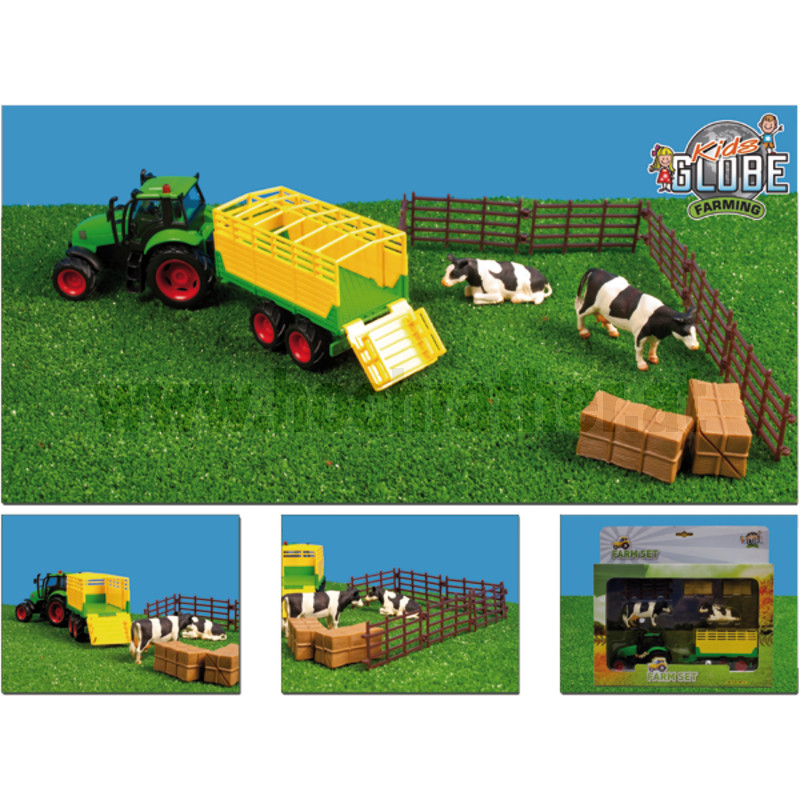 FARM SET TRACTOR + TRAILER + A (600KG510727)[Gra] – Hochrather ...