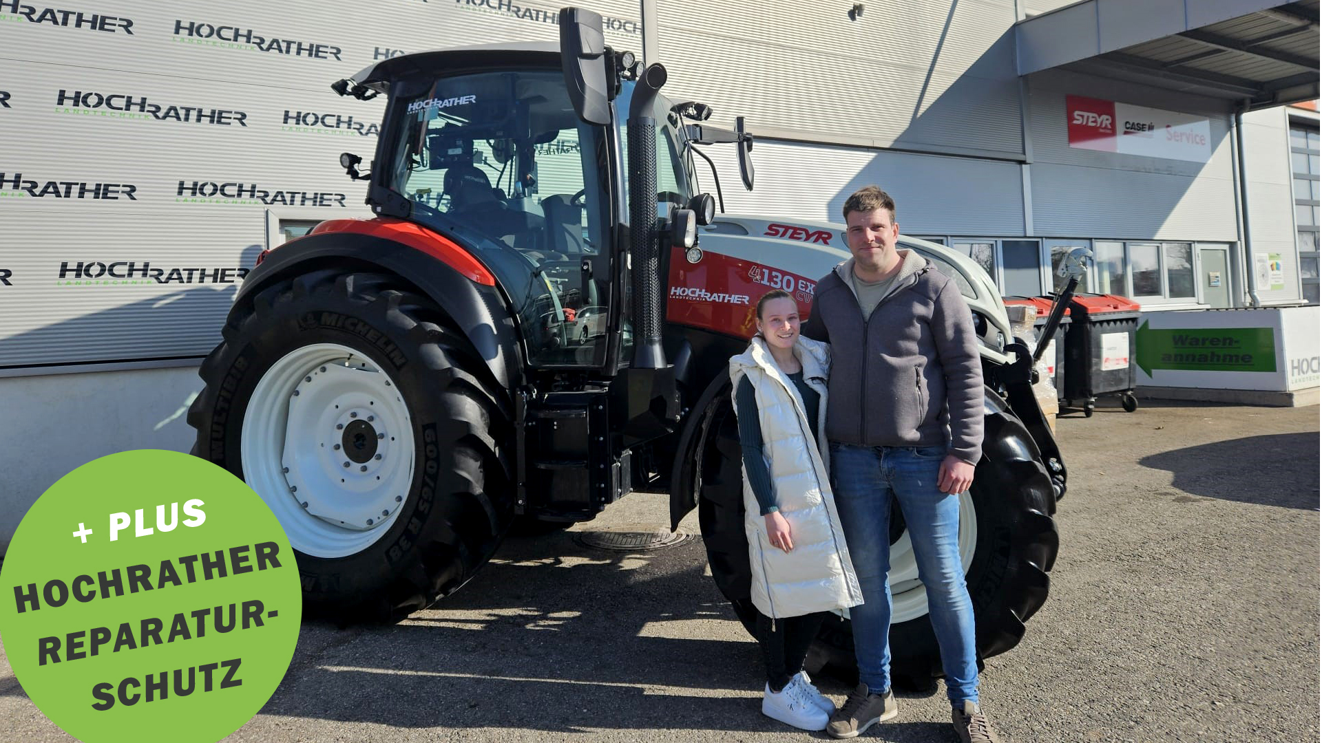 Traktor-Übergabe an Herrn Panholzer – Hochrather Landtechnik GmbH – Webshop